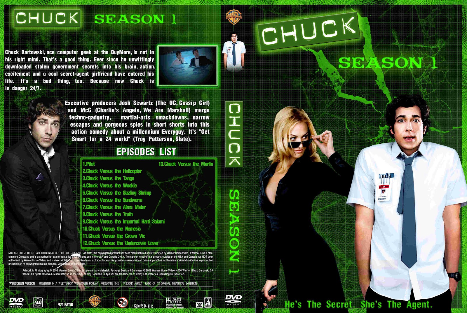 ..SUNNYHD..: CHUCK 1 TEMPORADA - 4 DISCOS